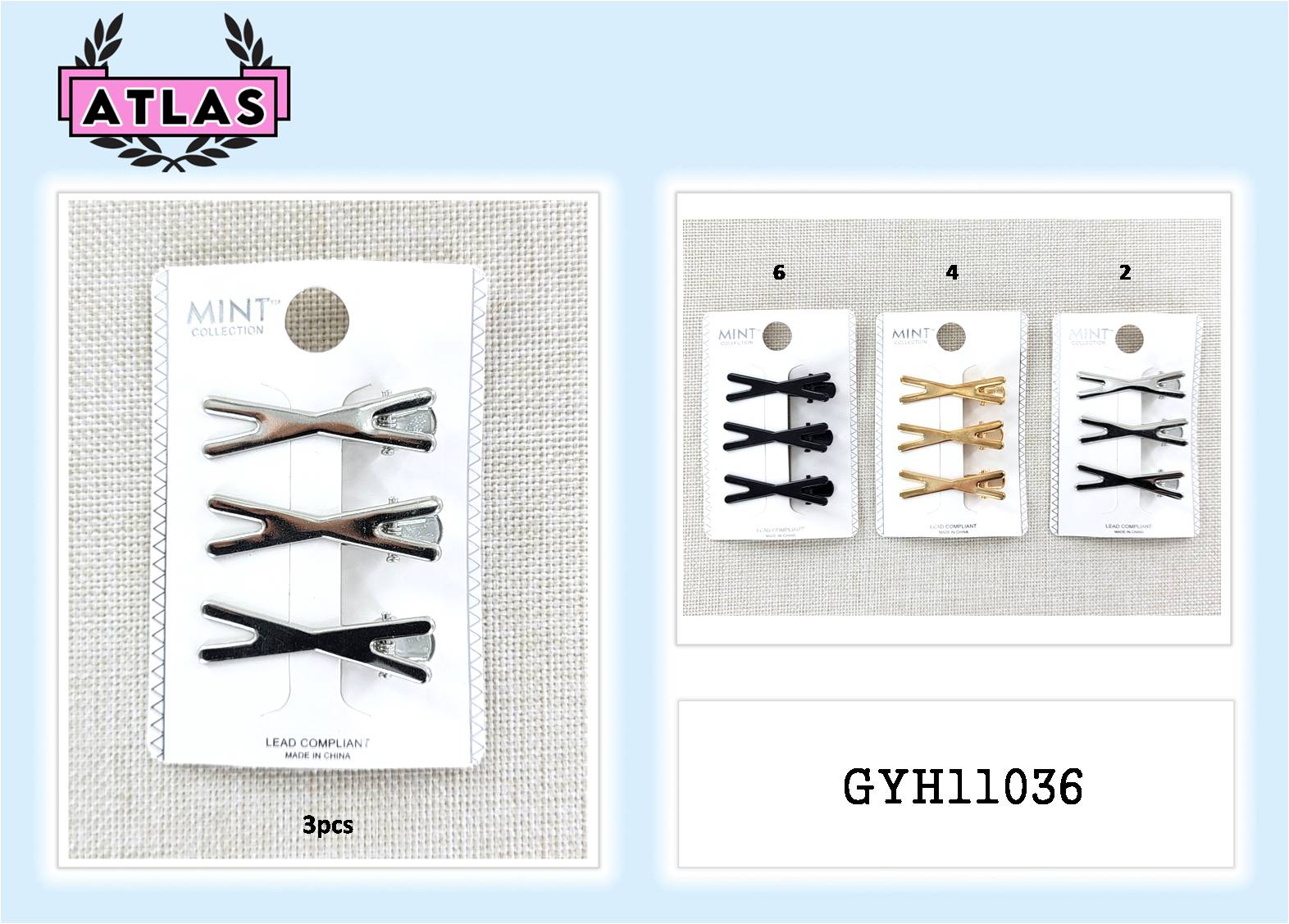GYH11036 - X Hair Clip Set – Atlas Fashion
